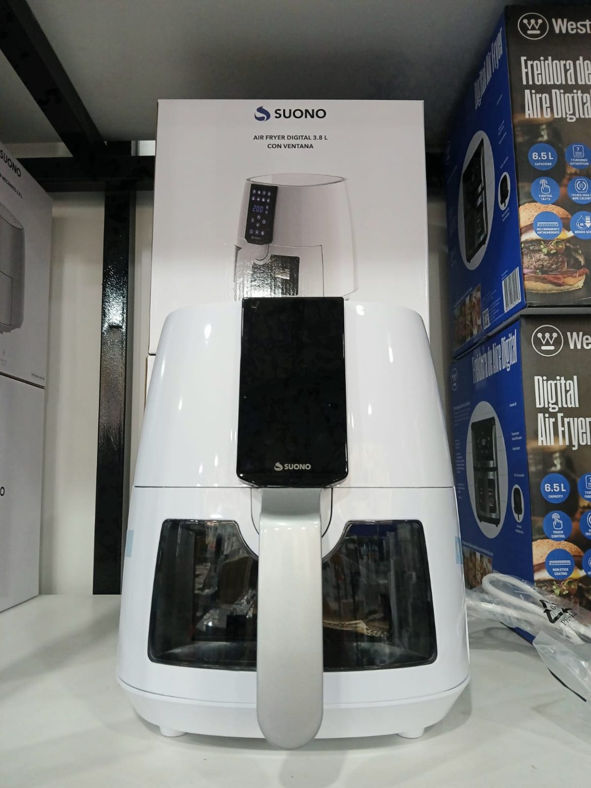 FREIDORA DE AIRE C/VENT 3.8L 1450W SUONO – New Red